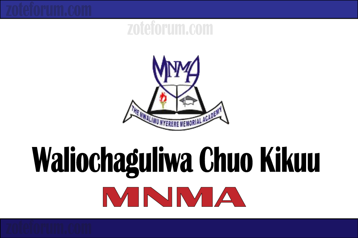 MNMA Selected Applicants 2025/2026 pdf (Majina Ya Waliochaguliwa Chuo ...