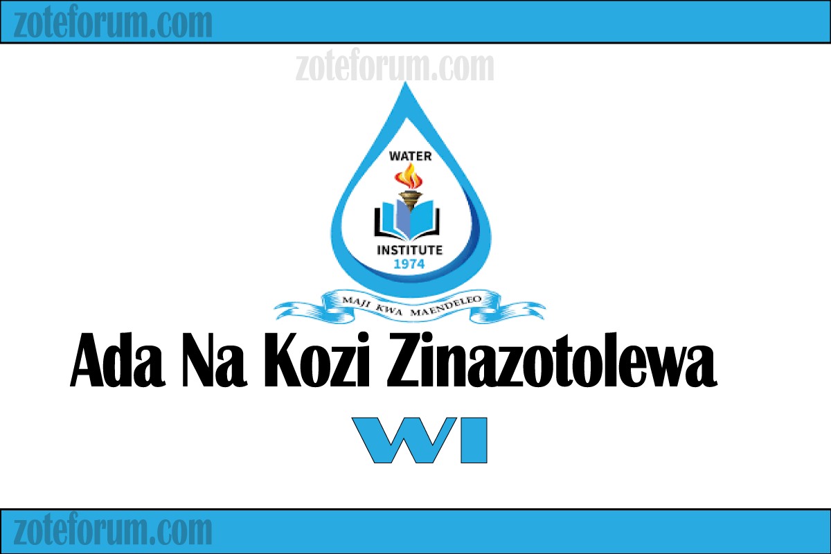Ada Na Kozi Zinazotolewa Na Chuo cha Maji (Water Institute - WI Courses ...