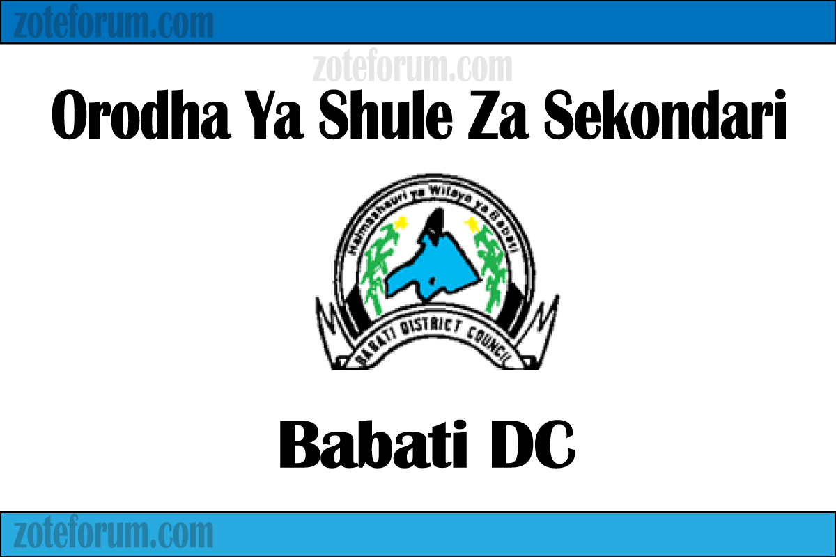 Orodha Ya Shule Za Sekondari Wilaya Ya Babati - zoteforum.com