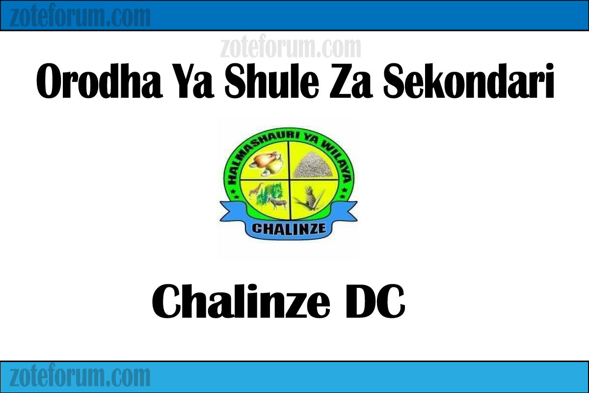 Orodha Ya Shule Za Sekondari Wilaya Ya Chalinze, Matokeo, Majina ya ...